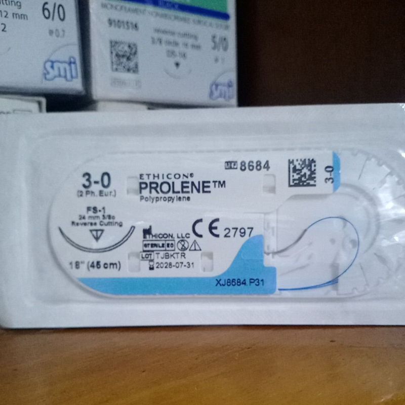 Jual Prolene 3/0 reverse cutting 8684 ( non absorbable) | Shopee Indonesia