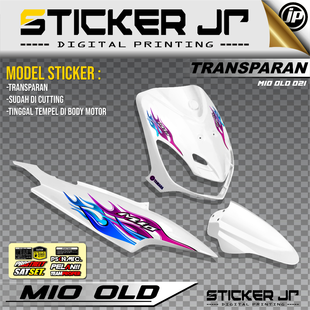Jual Striping Mio Sporty Motif API Terbaru Bahan Transparan - Striping ...