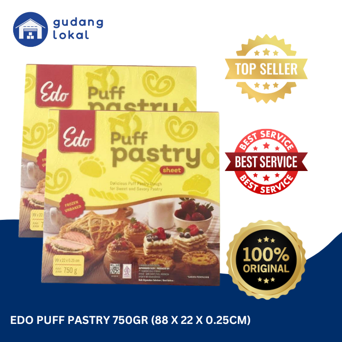 Jual Edo Puff Pastry Sheets 750Gr (Frozen) | Shopee Indonesia