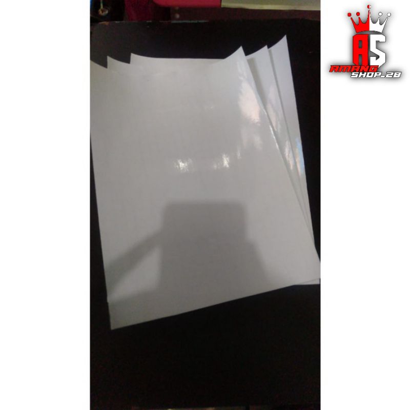 Jual Kertas Stiker Vinyl Glossy A4 Per 1Lembar | Shopee Indonesia