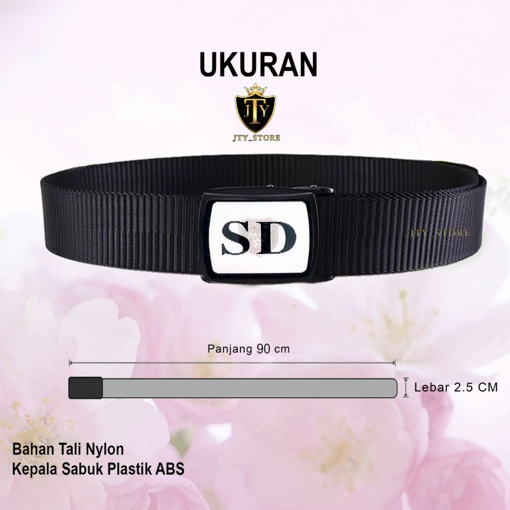 Jual Sabuk Nylon Gesper Sekolah Ikat Pinggang Sekolah Anak SD-SMP-SMA ...