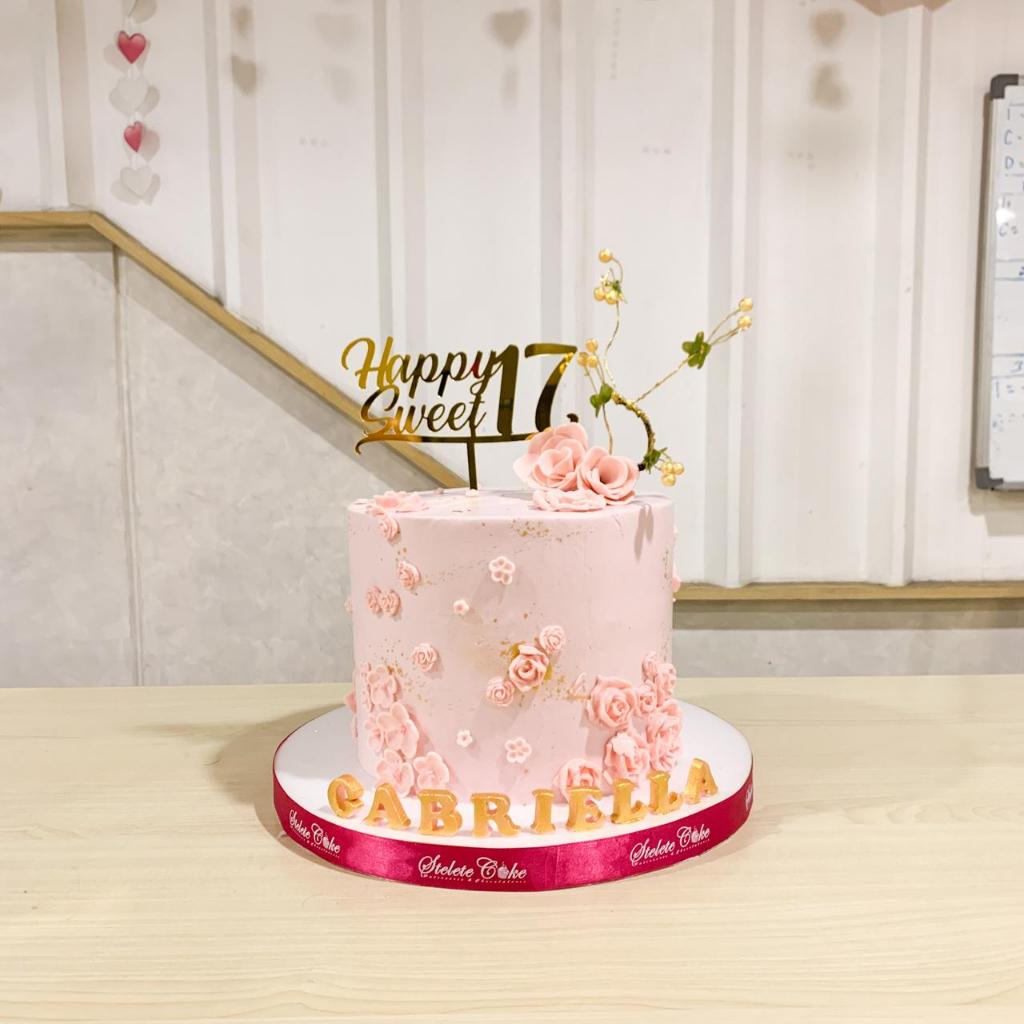 Jual Kue Ulang Tahun/Birthday Cake/Kue Ultah tema Flower/Kue Sweet ...