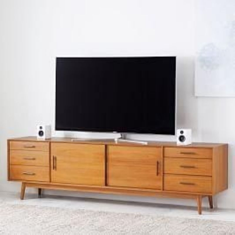 Jual BUFET TV /MEJA TV SLIDING RETRO KAYU JATI | Shopee Indonesia