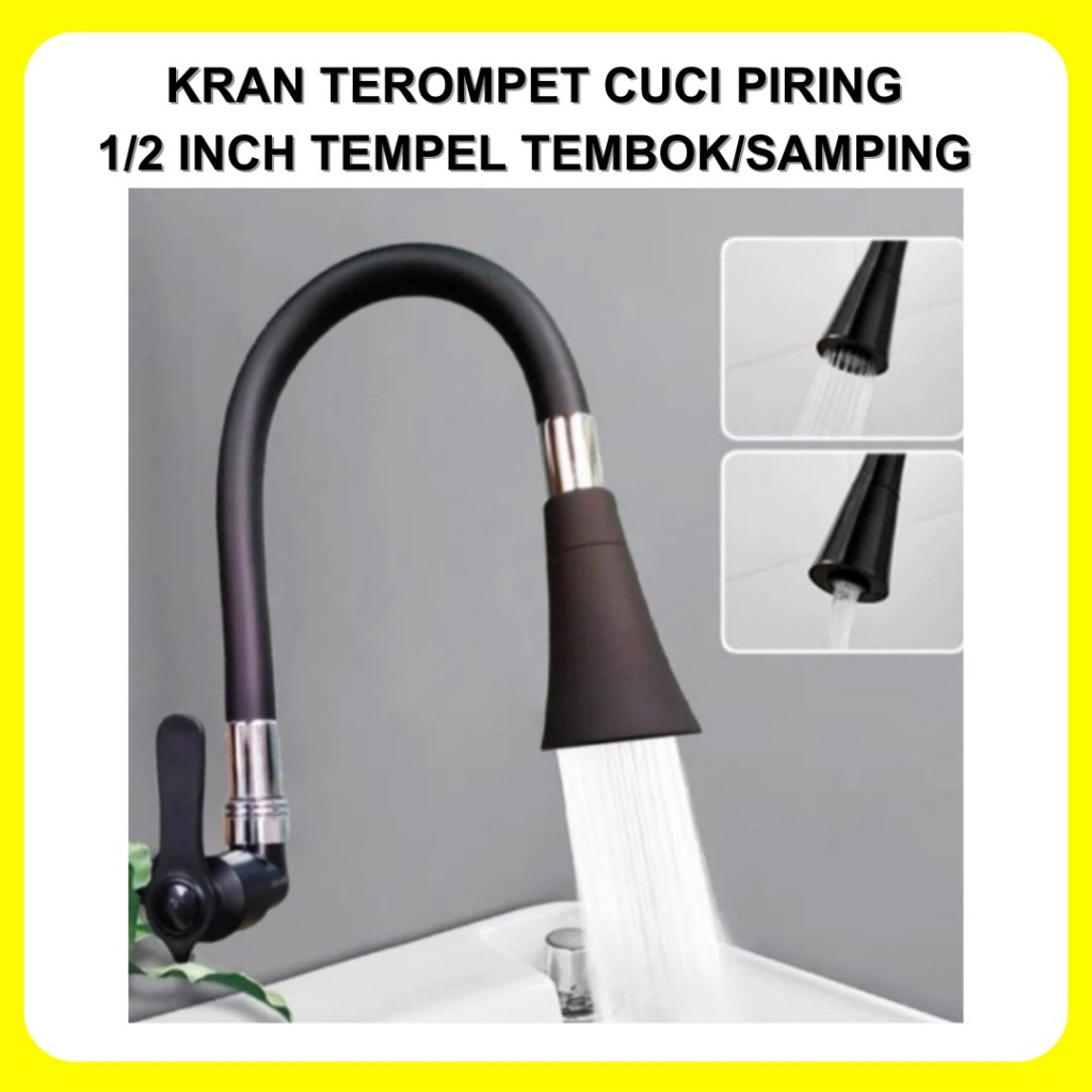 Jual Kran Angsa Fleksibel Kran Cuci Piring Hitam Kran Cuci Piring ...