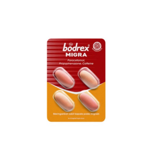 Jual Bodrex Migra Strip isi 4 tablet Meringankan Sakit Kepala pada ...
