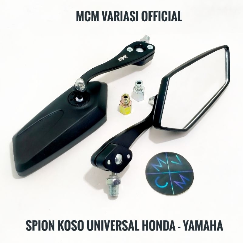 Jual SPION MOTOR KOSO universal HONDA YAMAHA tangkai besi / spion ...