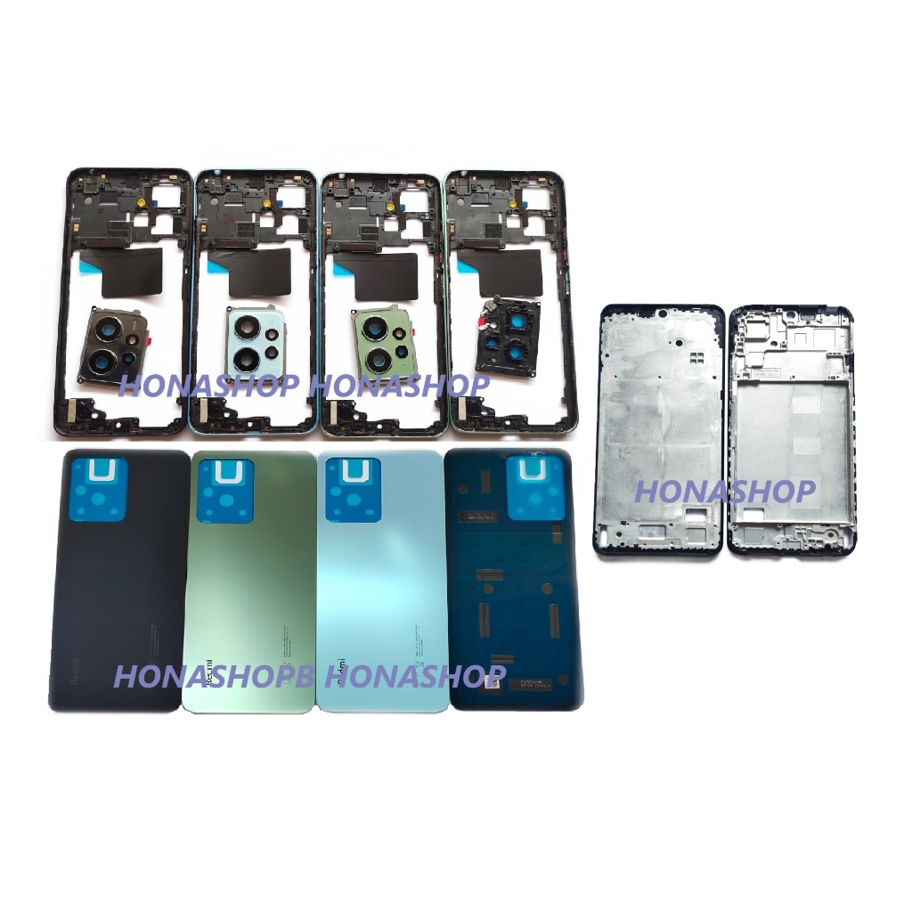 Jual TULANG RANGKA BAZEL + BACKDOOR CASING HOUSING XIAOMI REDMI NOTE 12 4G FULLSET | Shopee ...