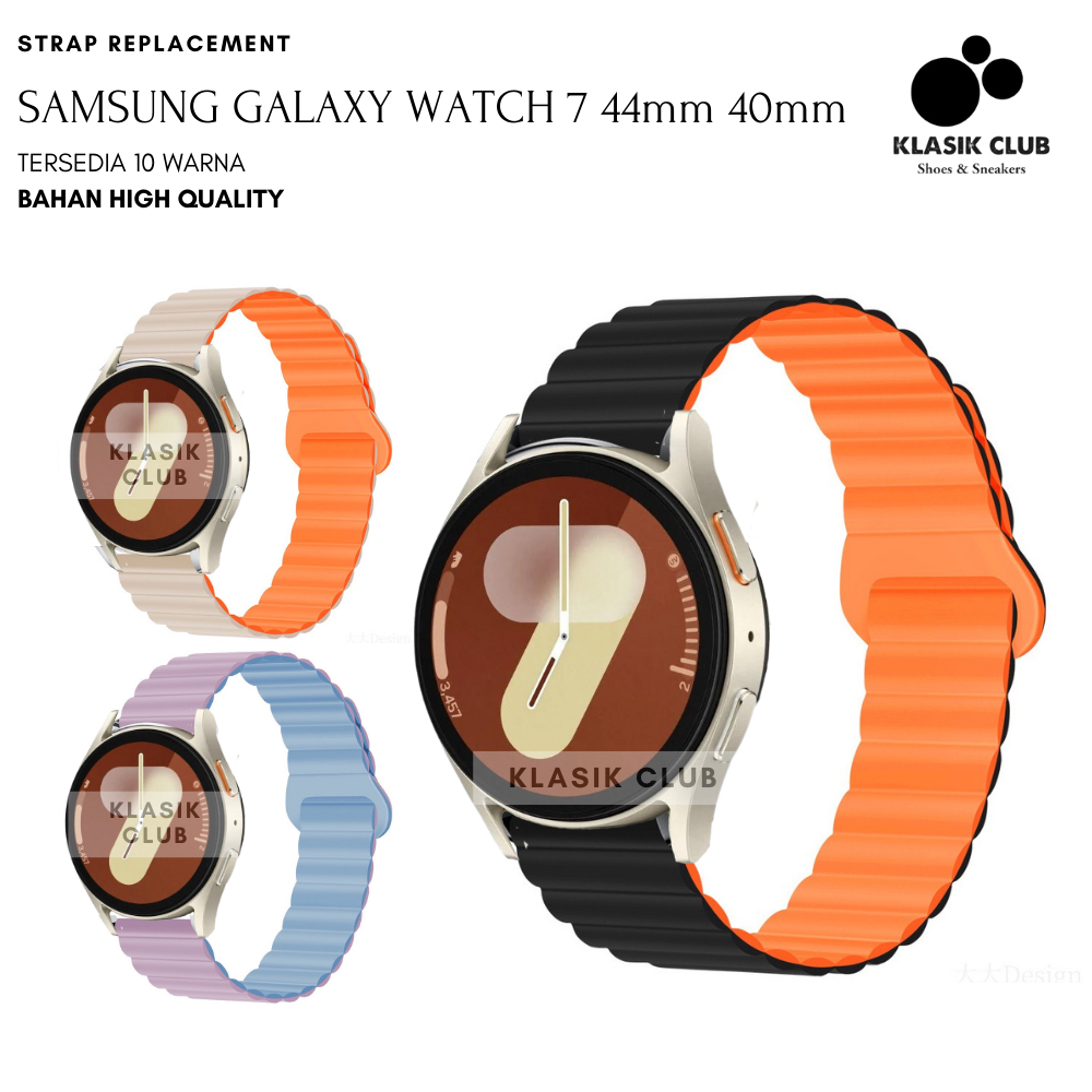Jual Strap Samsung Galaxy Watch 7 44mm 40mm Double Color Silicone ...