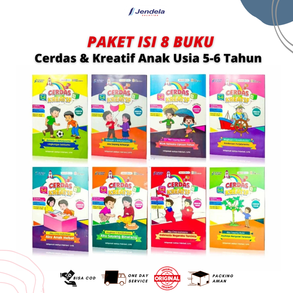 Jual Paket Buku Anak PAUD Cerdas & Kreatif Usia 5-6 Tahun - Buku PAUD Kurikulum Merdeka | Shopee ...
