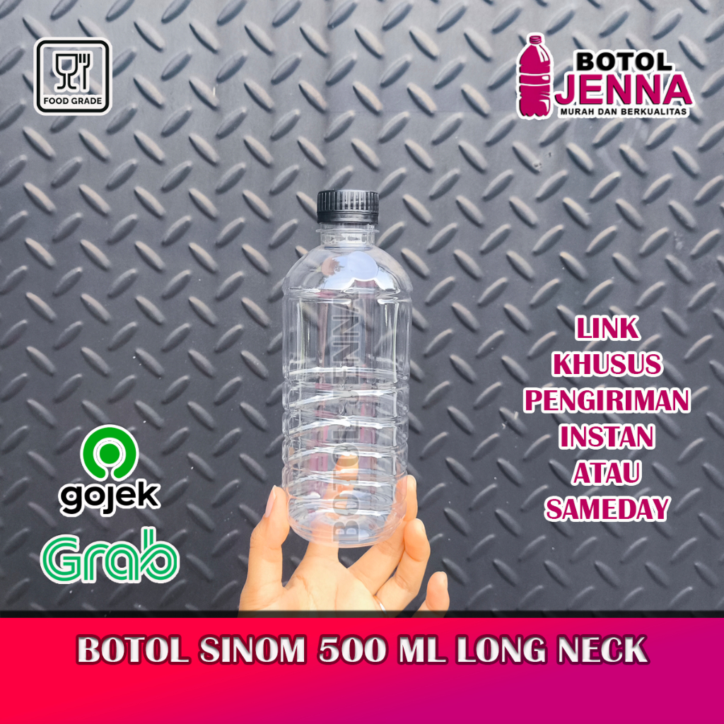 Jual ( isi 100 pcs ) botol sinom 500 ml tutup long neck | Shopee Indonesia