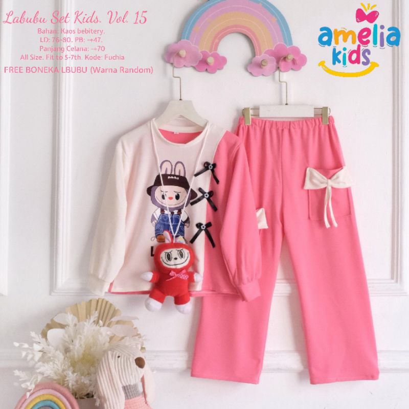 Jual [FREE BONEKA RANDOM] setelan anak perempuan 2-7 tahun matt baby ...