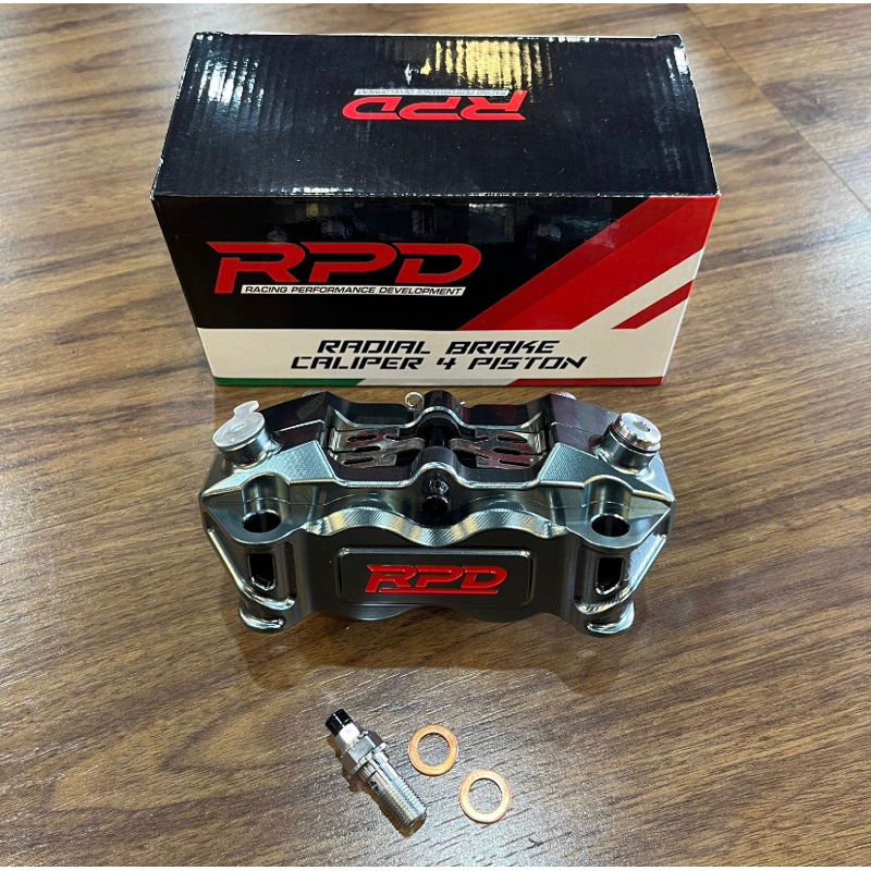 Jual Kaliper Rem Depan RPD Brake Caliper Front Radial 4 Piston Left & Right Pitch 100 Fir Xmax ...
