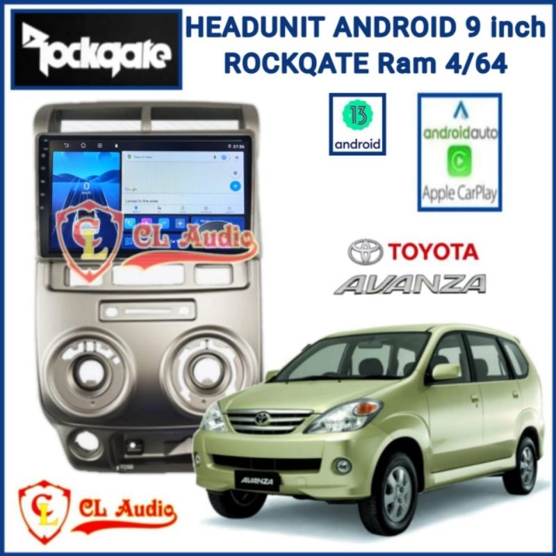 Jual Head Unit Android Rockgate 9 Inch OEM Avansa/Xenia 2005-2011 Ram 4 ...