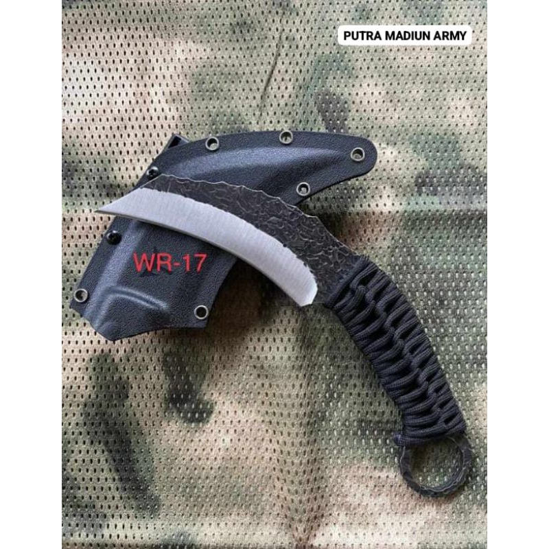 Jual Pisau Tactical Kydex WR 17 / Pisau Carambit WR / Pisau WR Tactical ...