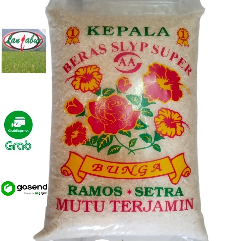 Jual Beras Cap Bunga / Kembang 5KG Premium | Shopee Indonesia
