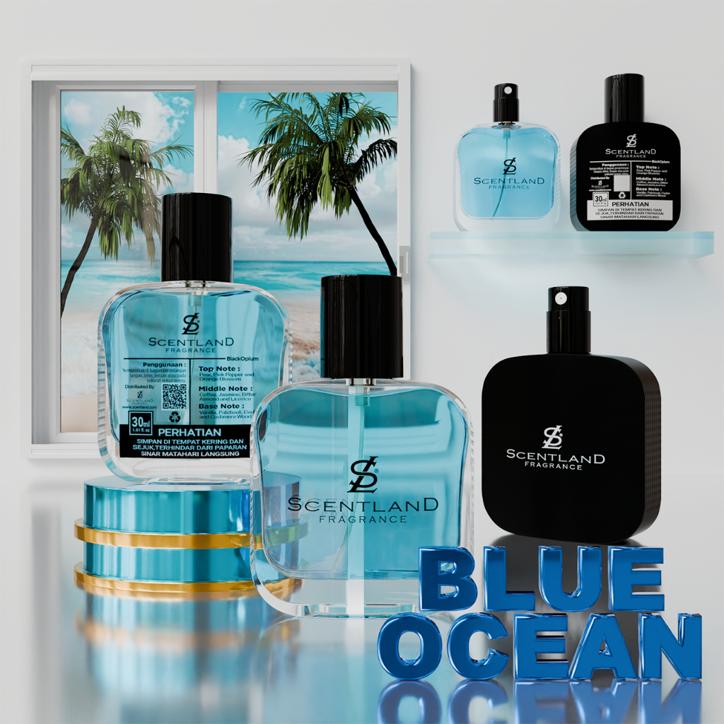 Jual Blue Ocean Parfum Pria Tahan Lama Aroma Lengkap Bau Wangi dan ...