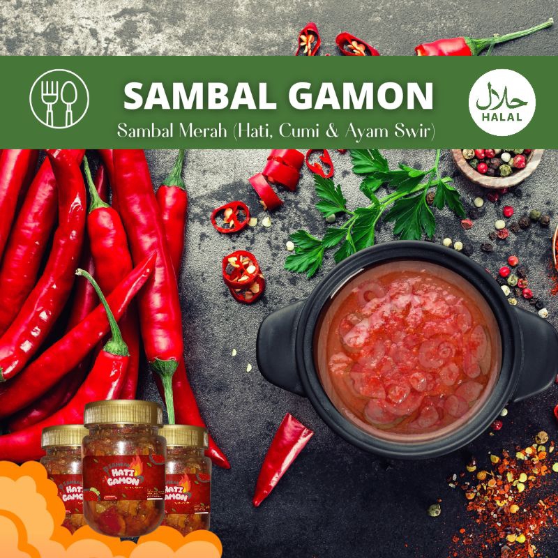 Jual Sambal Gamon (Hati, Cumi, Ayam Swir) | Shopee Indonesia