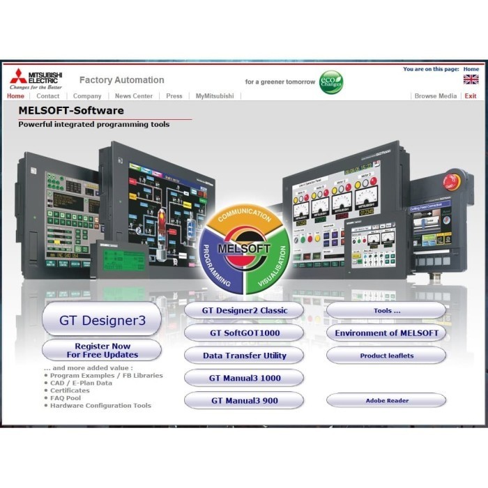 Jual GT Designer 3 Mitsubishi HMI Software | Shopee Indonesia
