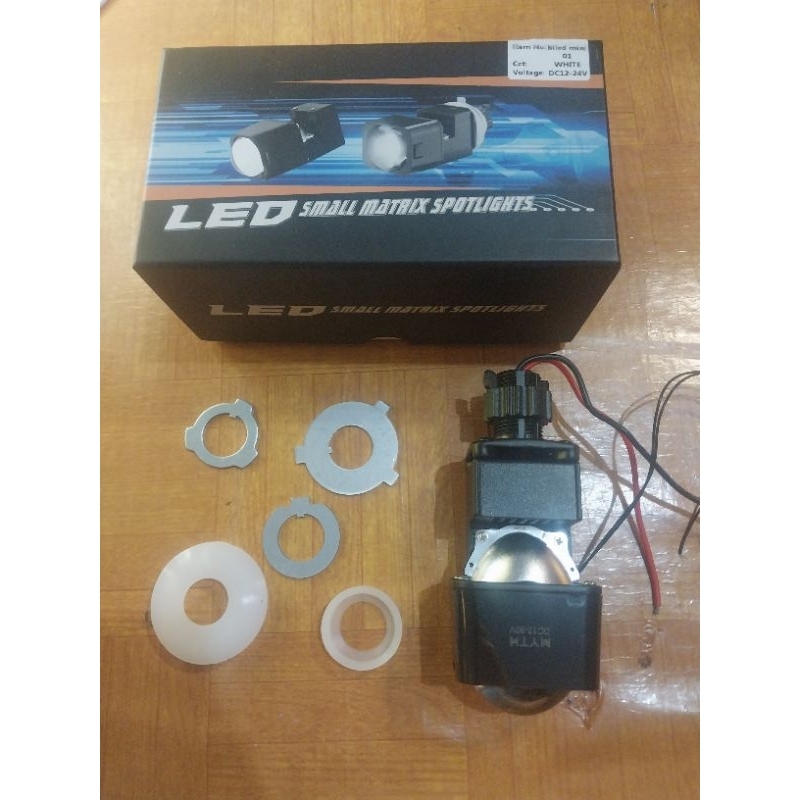 Jual Biled Matrix x1 mini projector 1.5 Inch flat Lampu tembak led ...