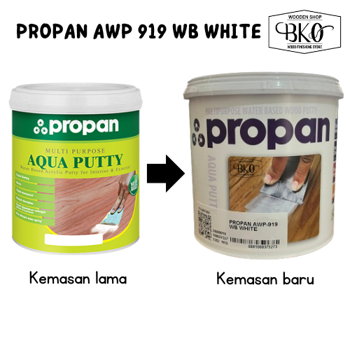 Jual AWP 919 WB Acqua Wood putty propan dempul kayu warna putih water ...