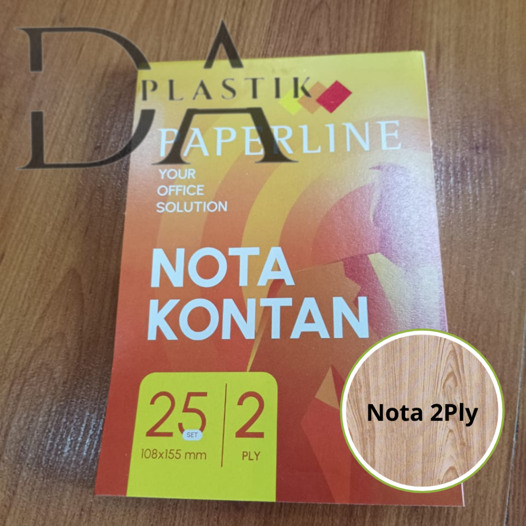 Jual DA Plastik Nota Kontan Paperline 2 ply Kecil 2ply / 2 rangkap ...