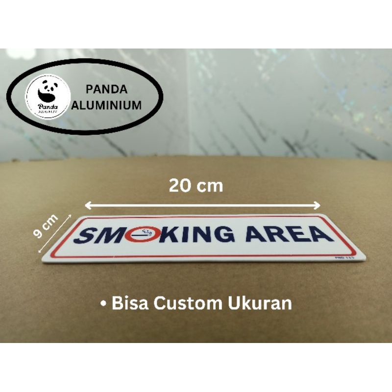 Jual ACRYLIC SMOKING AREA SIGN | Shopee Indonesia
