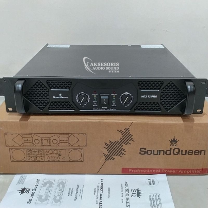 Jual Power Soundqueen HDX 12 Pro 2x1000 Watt Class H Original Produk ...
