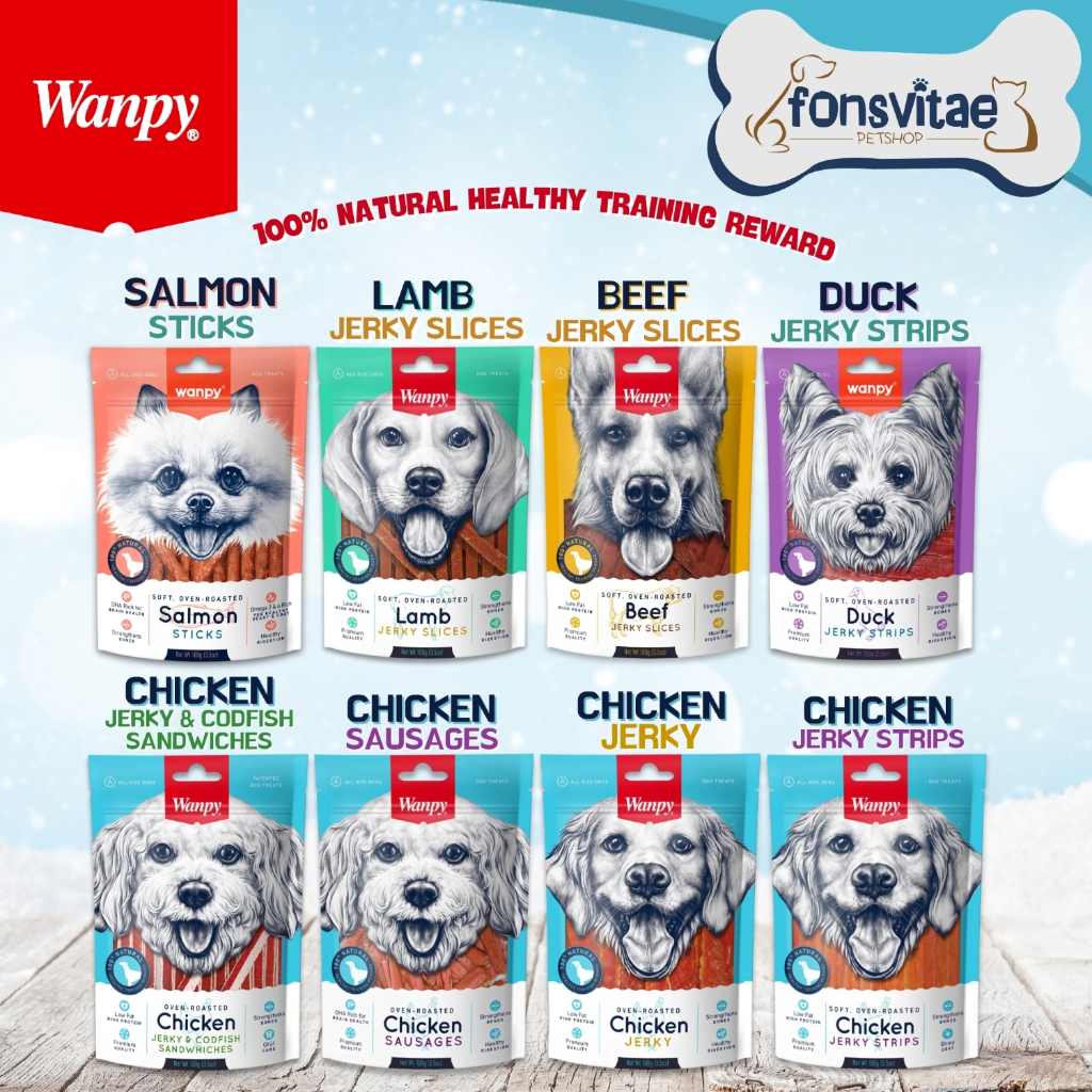 Jual Wanpy Dog Snack 100gr - Snack Anjing | Shopee Indonesia