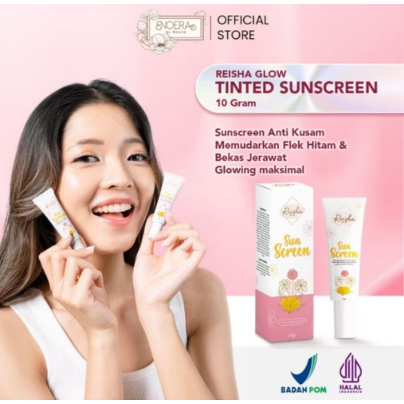 Jual Reisha Glow Tinted Sunscreen Noera SPF 30PA+++ | Shopee Indonesia