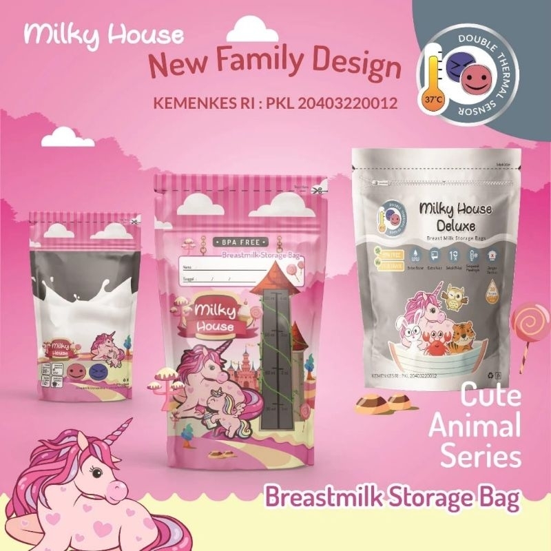 Jual [INSTAN/COD] Milky House Kantong ASI 120ml dengan Thermal Sensor | Shopee Indonesia