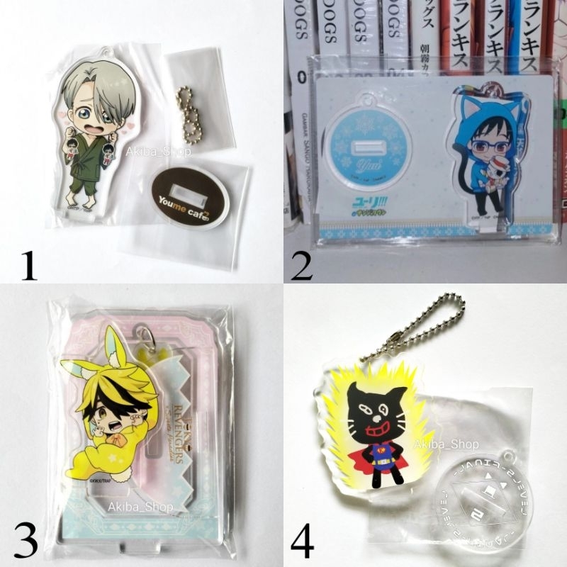 Jual Standee Keychain Acrylic Anime Yuri on Ice Victor Nikiforov, Yuuri ...