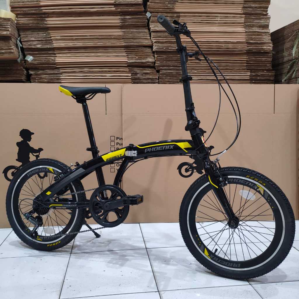 Jual PHOENIX 2026 VT sepeda lipat dewasa 20 inch velg tinggi 7 speed ...