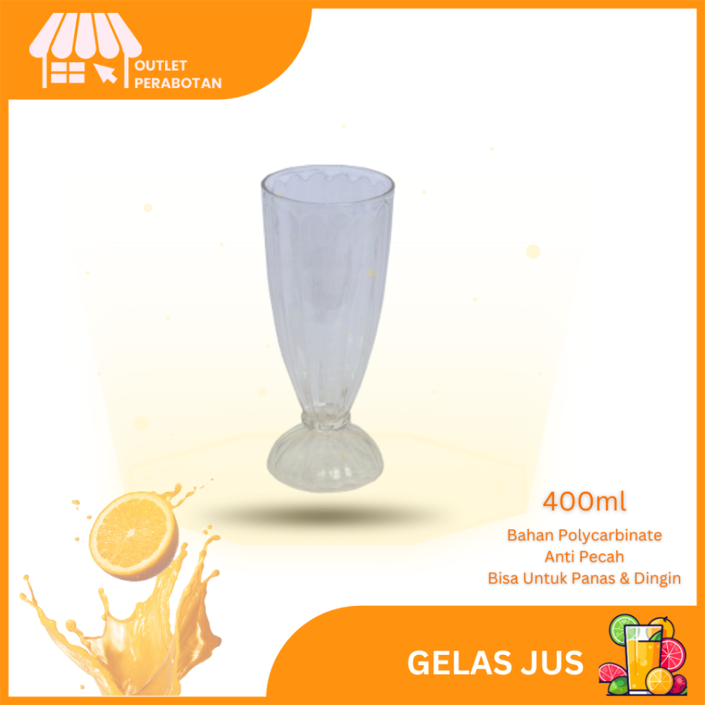 Jual Gelas jus,tea ,bir Polycarbonate 8524 kapasitas 400ml | Shopee ...