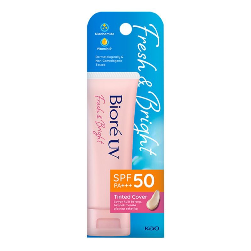 Jual Biore UV Fresh & Bright Sunscreen Wajah Tinded SPF 50 30Gr | Shopee Indonesia