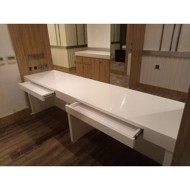 Jual TOP TABLE SOLID SURFACE MEJA KANTOR INDOOR OUT DOOR RESEPSIONIS MURAH | Shopee Indonesia