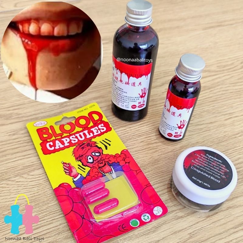Jual Fake Blood Capsule Darah Palsu | Shopee Indonesia