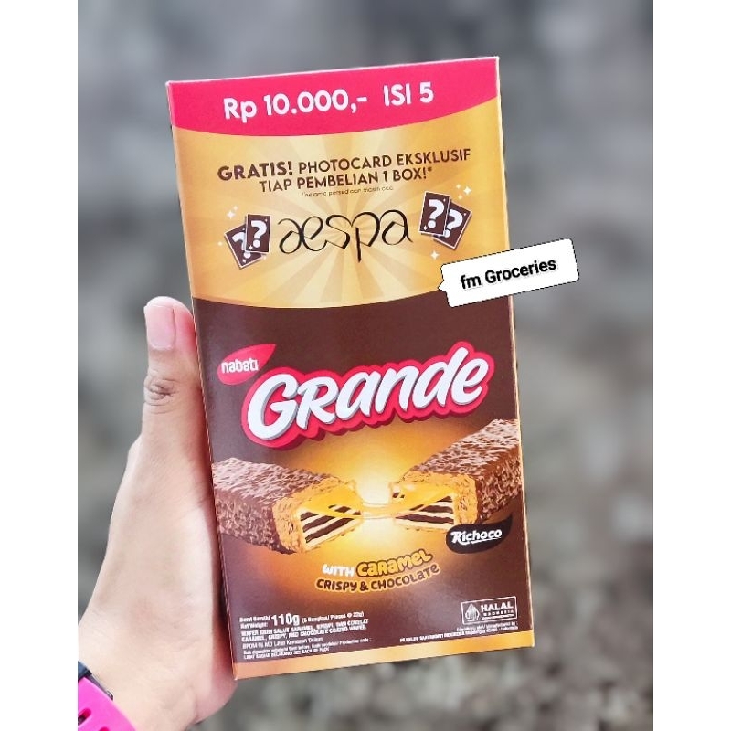 Jual Nextar Grande isi 5 pack | Nextar wafer coklat | Shopee Indonesia