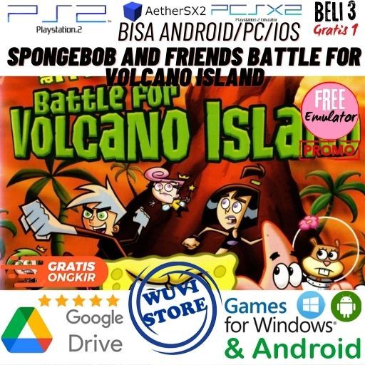 Jual PS 2 SpongeBob And Friends Battle For Volcano Island | Bisa di PC ...