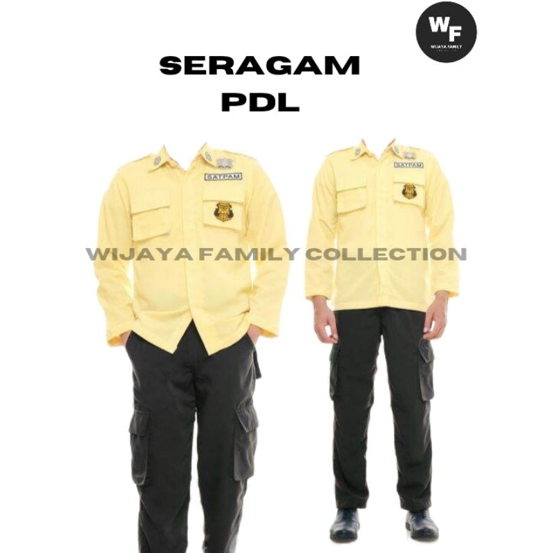 Jual Seragam Pdl Satpam cream Setelan Pdh Satpam cream Setelan Security Cream Pakaian Dinas ...