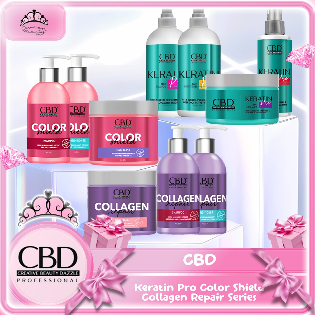 Jual CBD Keratin Pro Color Shield Collagen Repair Series Hair Mask ...