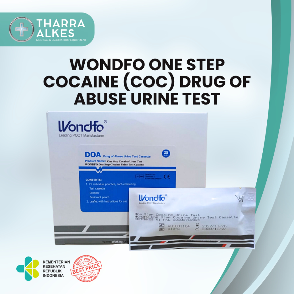 Jual RAPID TEST WONDFO DRUG OF ABUSE ONE STEP COAINE (COC) URINE TEST ...