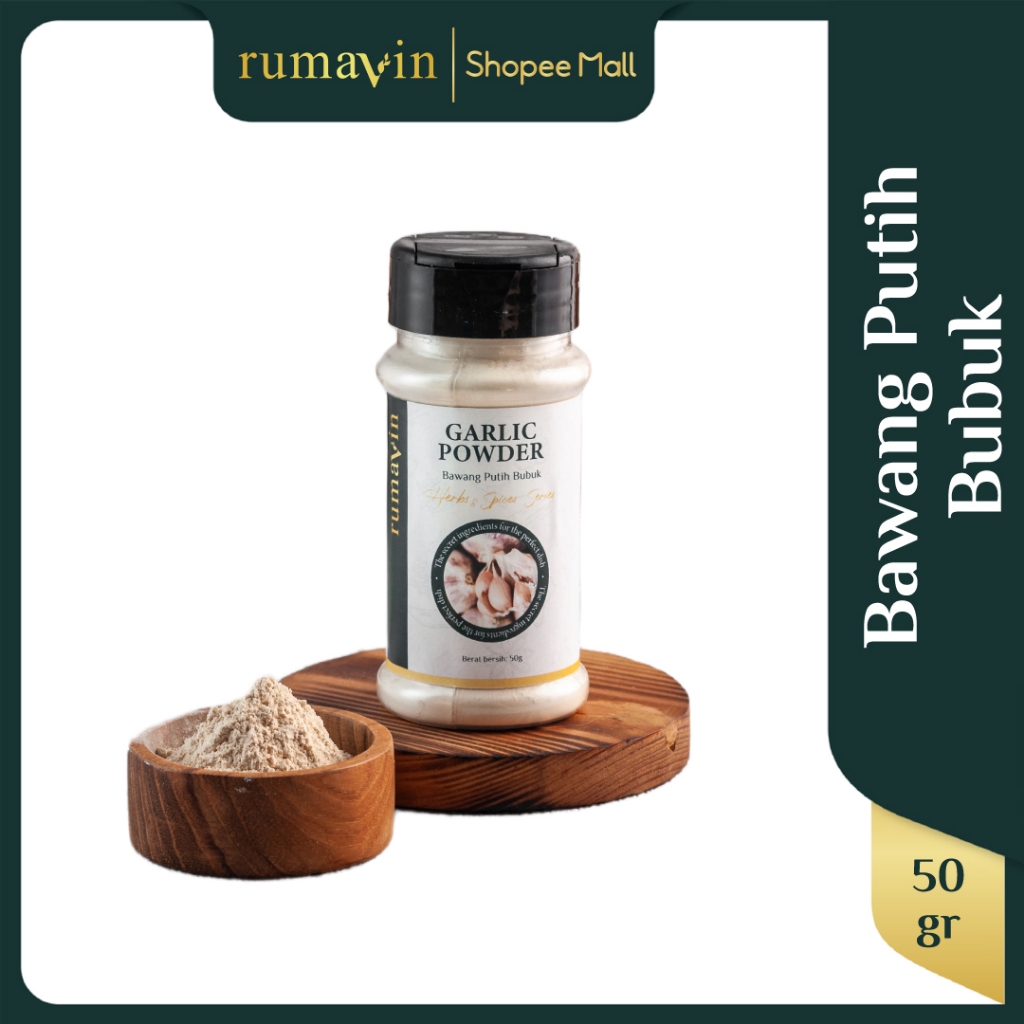 Jual RUMAVIN - Premium Garlic Powder / Bawang Putih Bubuk Botol 50gr ...