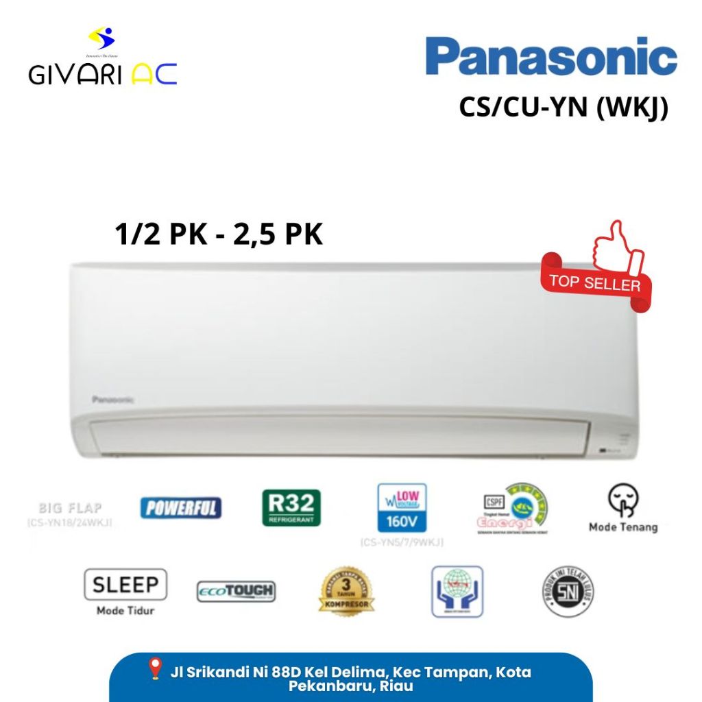 Jual AC PANASONIC STANDARD 1 PK MODEL YN9WKJ | Shopee Indonesia