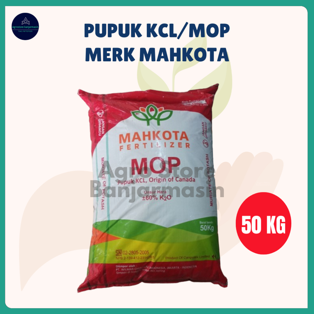 Jual Pupuk KCL/MOP Mahkota kemasan 50Kg | Shopee Indonesia
