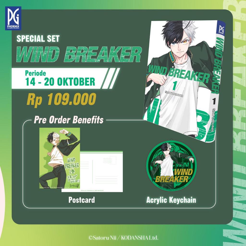 Jual Komik Wind Breaker Vol. 1 - Special Set by Satoru Nii | Shopee ...