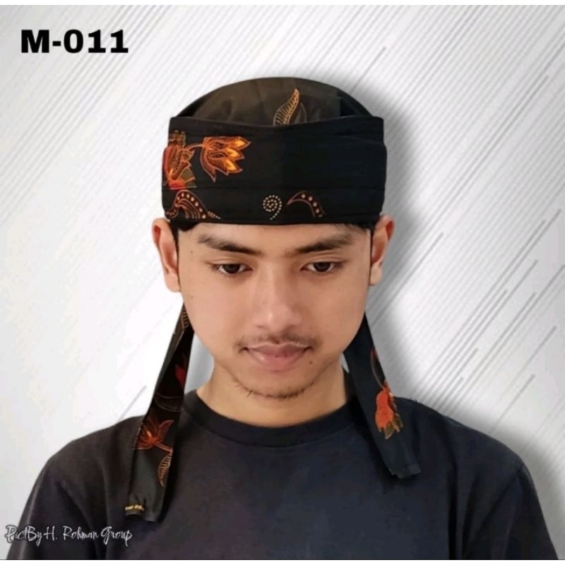 Jual peci iket batik model imamah ikat kepala praktis siap pakai khas sunda jawa bali | Shopee ...