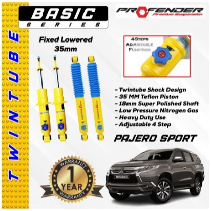 Jual Suspensi Shockbecker PROFENDER Twintube FIX LOWERED PAJERO SPORT ...