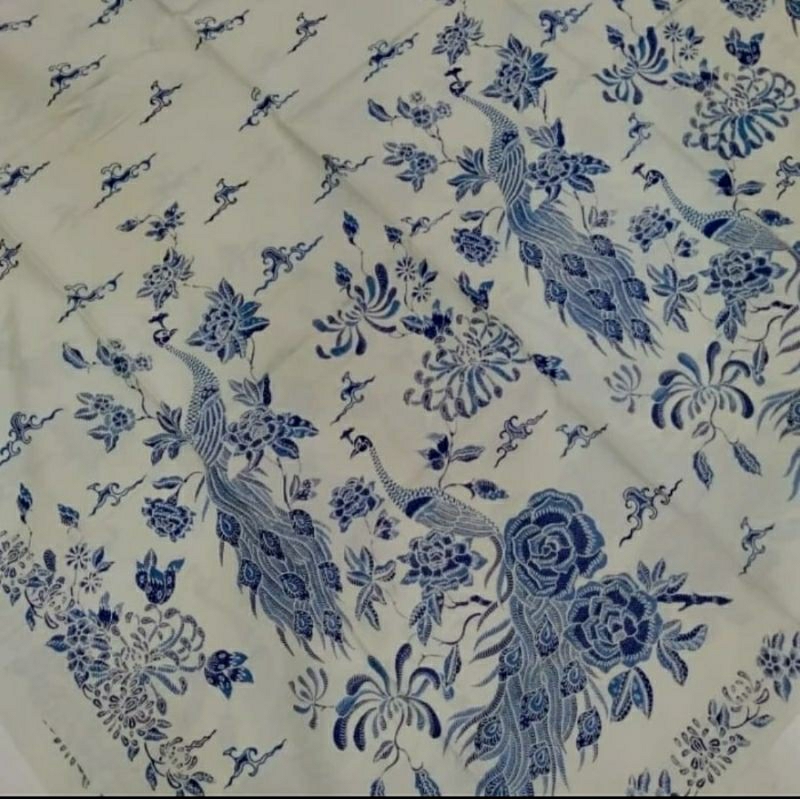 Jual TERLARIS!!! (ORIGINAL) KAIN BATIK LAWEYAN SOLO BURUNG MERAK AWAN ...