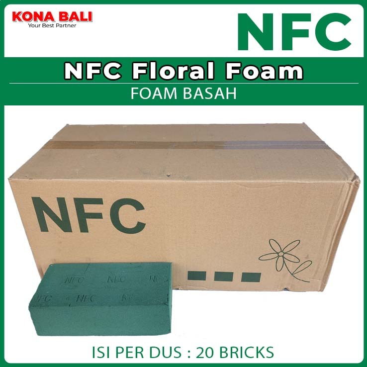 Jual OASIS BASAH NFC FLORAL FOAM [20 pcs] Foam Bunga Busa Bunga ...