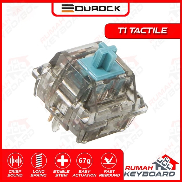 Jual DUROCK T1 - Tactile - Switch - 5 PIN - 67g - Pcb Mount - Tactile ...